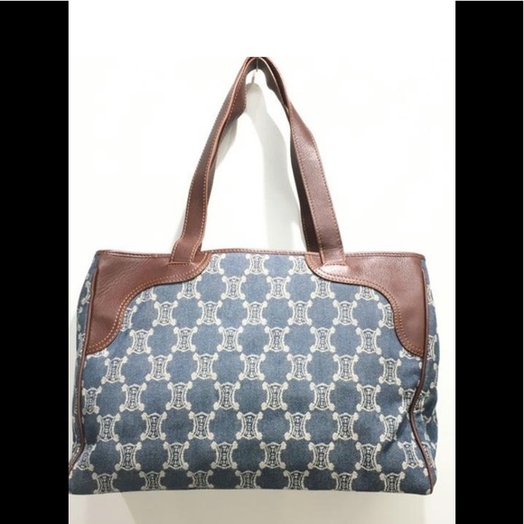 Celine | Bags | Celine Denim Logo Bag | Poshmark